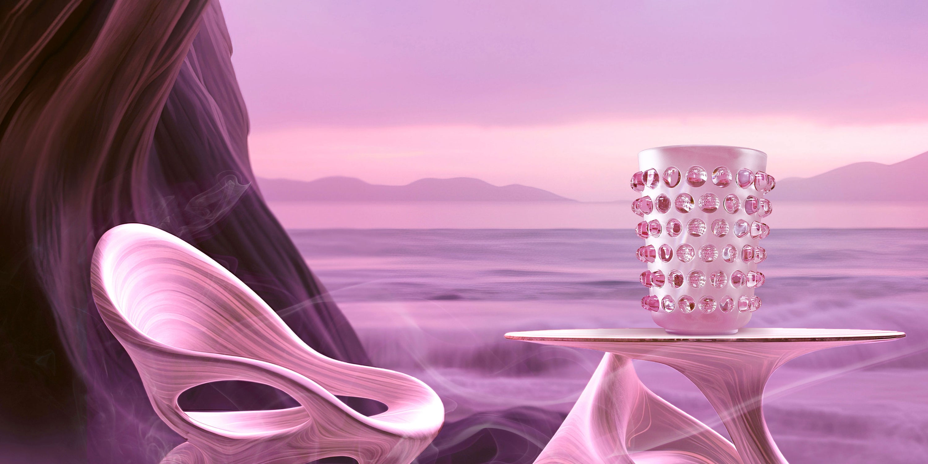Iconics Rose Nebula Decorative objects & jewellery – Lalique Limited